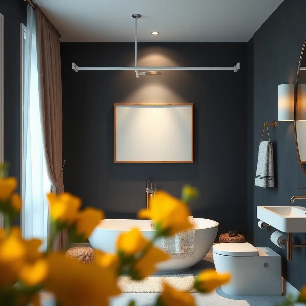 Functional and Stylish Spring Loaded Shower Curtain Rods