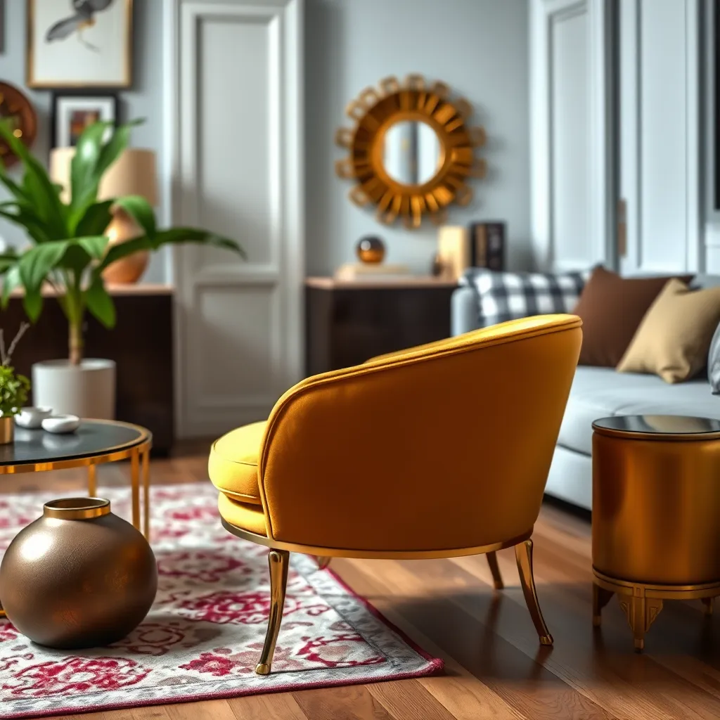 Discovering Gold Accent Chairs with Arms for Your Home