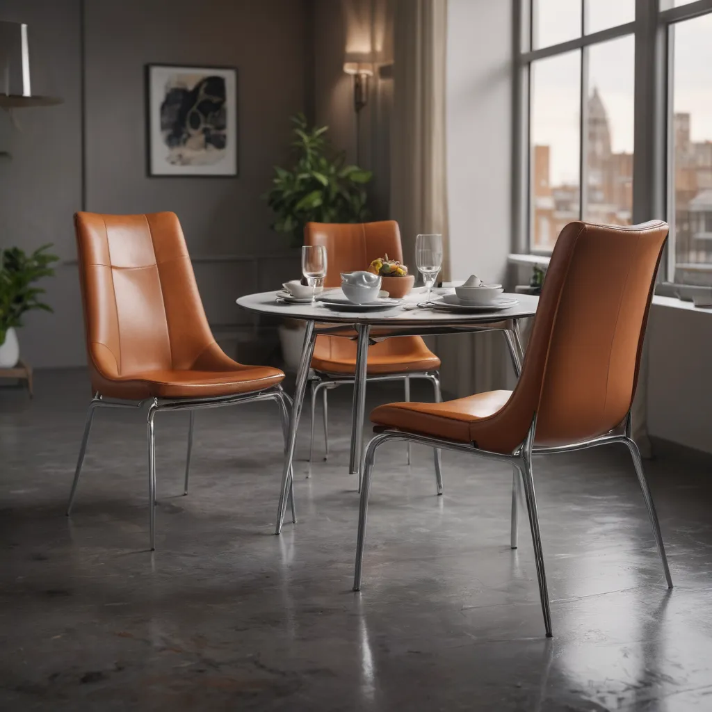 Exploring Leather Dining Chairs with Chrome Legs